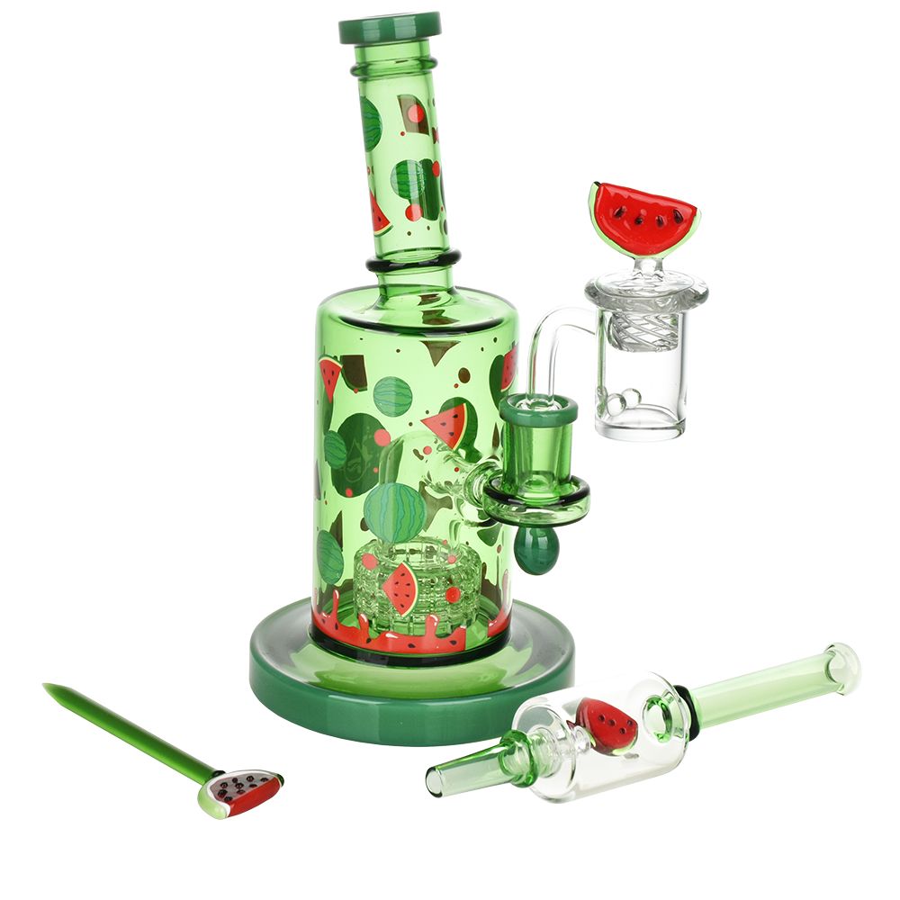 Pulsar Fruit Series Watermelon Zkittles Glow In The Dark Dab Rig Kit ...